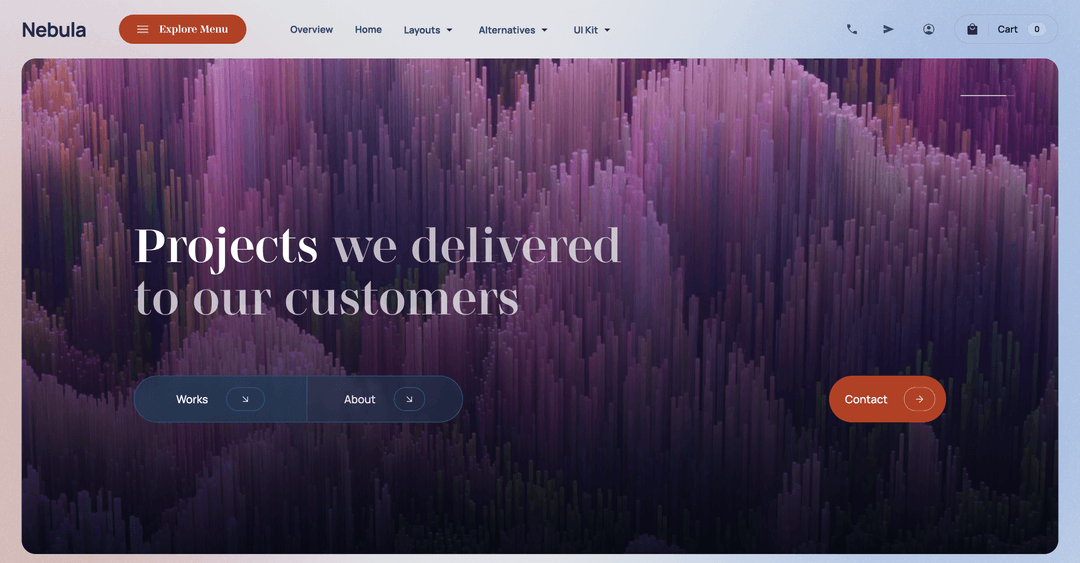 Nebula - Startup Webflow CMS website template
